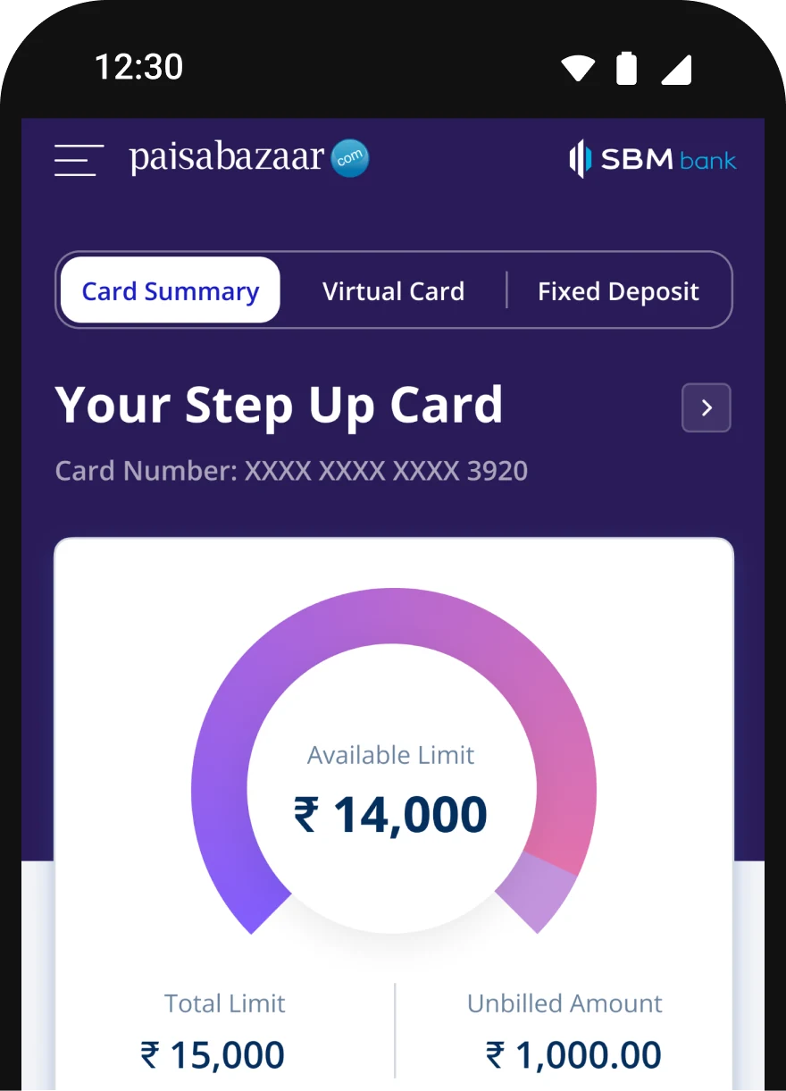 Paisabazaar StepUp Credit Card