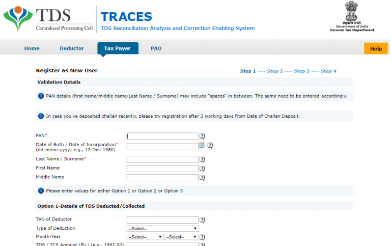 TRACES - How to Register & Login on TDS TRACES Website - Paisabazaar