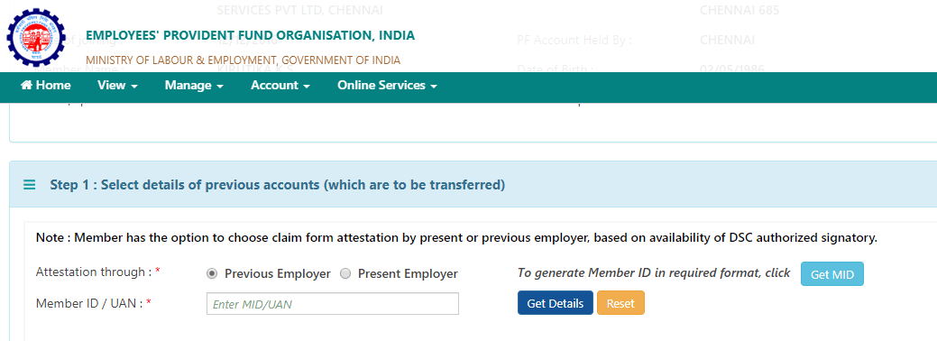 How to Merge Two UANs of Different EPF Accounts
