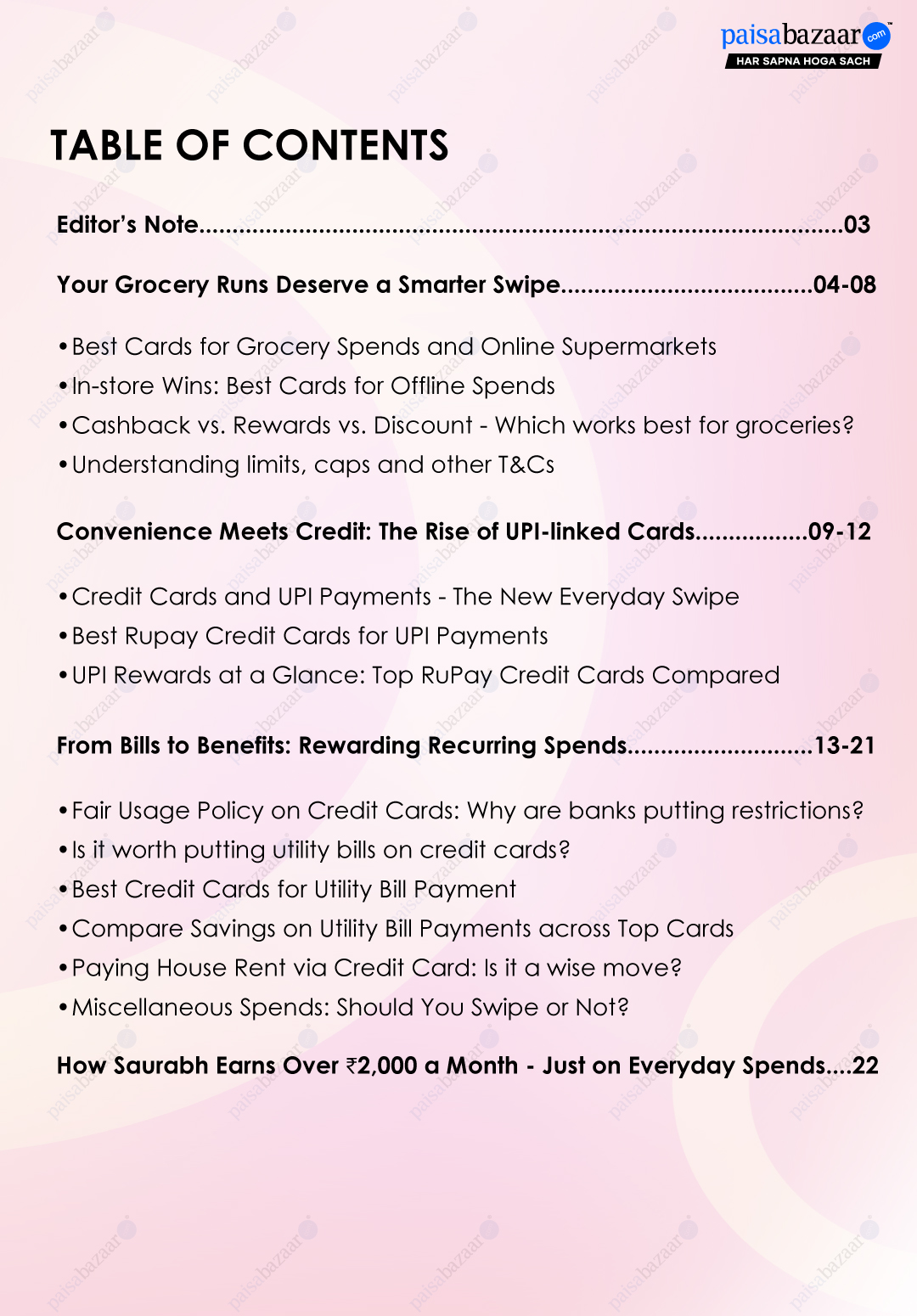Swipe Smart: Everyday Spends Edition | Credit Card Insights - 19 May 2026