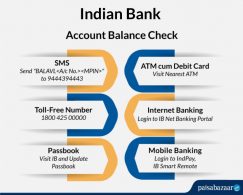 Indian Bank Balance Check by Toll free Number, SMS, Mobile Banking