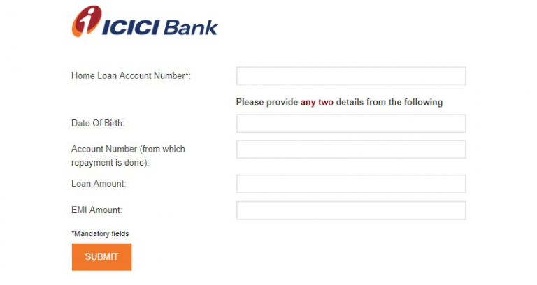 How to get ICICI Bank Home Loan Statement Online ? Loan Certificate