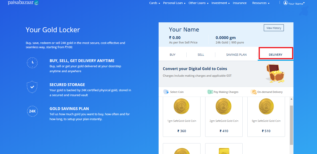 Purchased Digital Gold? Know How to Get it Delivered at Your Doorstep