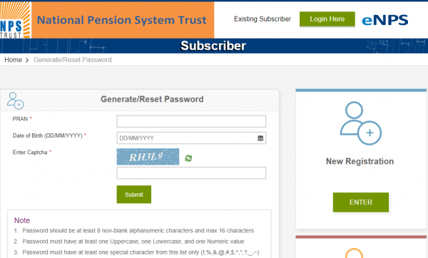 NPS Login (National Pension Scheme) & Registration Process