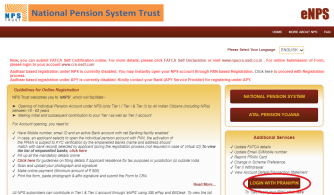NPS Login (National Pension Scheme) & Registration Process