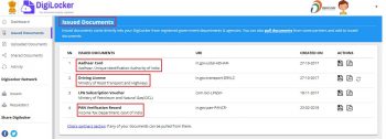 Show Issued Documents in DigiLocker and Enter Airports