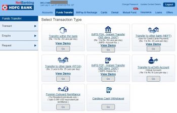 HDFC Netbanking - Login, Registration, Activate, Fund Transfer, Payments