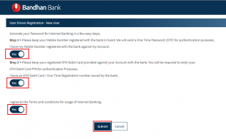 Bandhan Bank Net Banking New User - Registration & Login