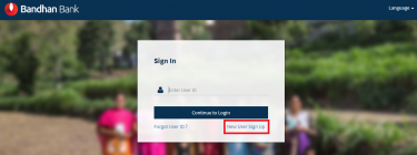 Bandhan Bank Net Banking New User - Registration & Login