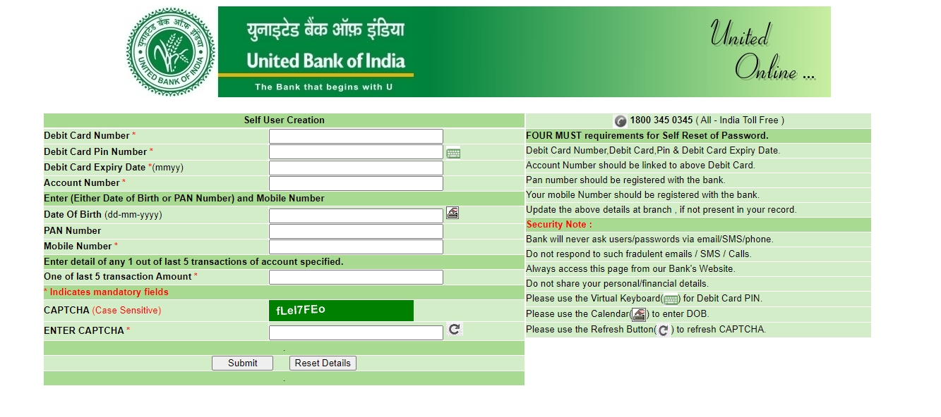 United Bank of India Net Banking Registration Online - Paisabazaar.com