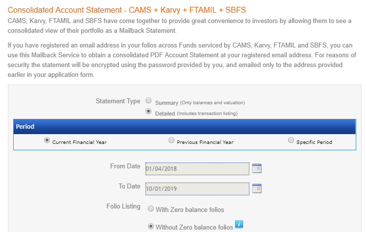 Consolidated Account Statement (CAS) | Mutual Fund Statement | Paisabazaar