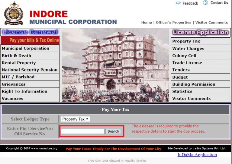 Online Payment Indore Municipal Corporation Property Tax - Paisabazaar.com
