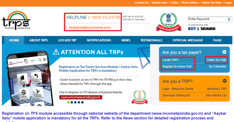 Tax Return Preparer (TRP) - TRP Scheme Home Tax Filing - Paisabazaar
