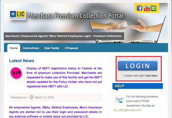 LIC Merchant Portal: Login & Registration Process