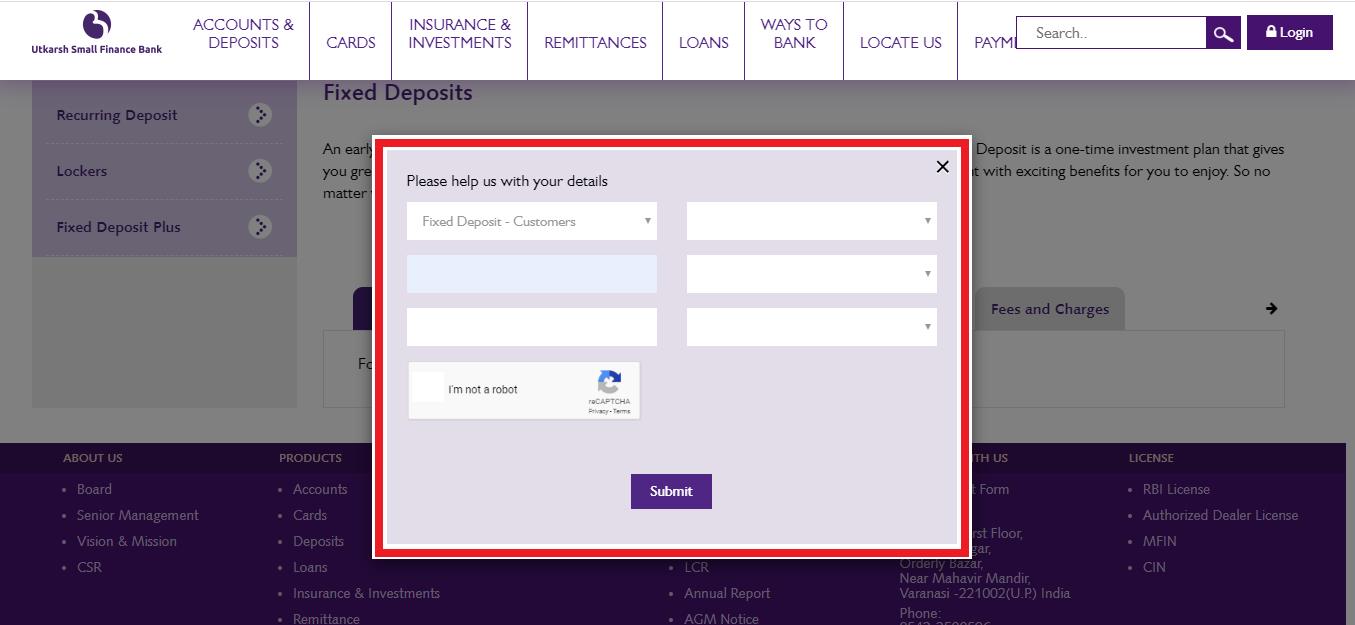 Utkarsh Small Finance Bank FD Interest Rates & Schemes 2022