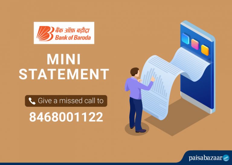 बैंक ऑफ बड़ौदा मिनी स्टेटमेंट: Mini Statement Number, नेट बैकिंग और SMS