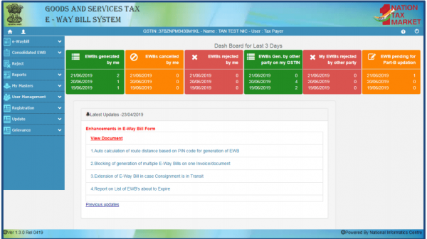 GST eWay Bill System Login & Registration - Paisabazaar.com