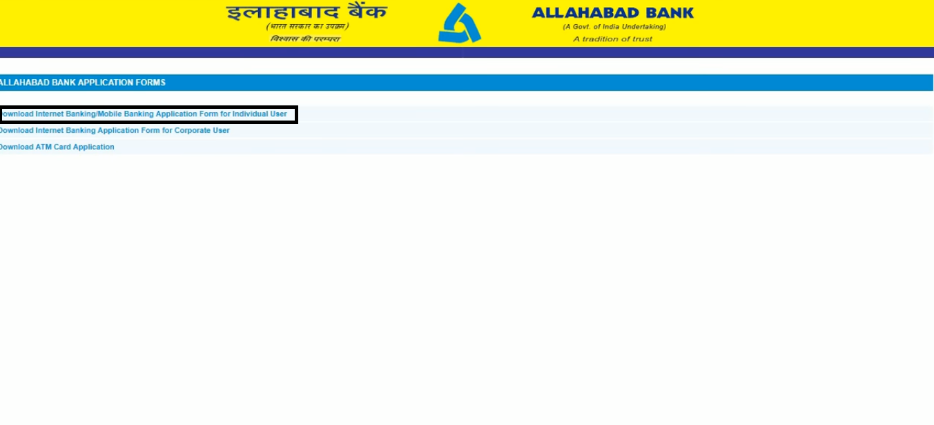 Allahabad Bank Netbanking: Registration, Login, Password Reset