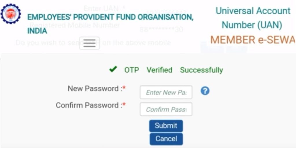 Uan Password Know How To Reset Password Online