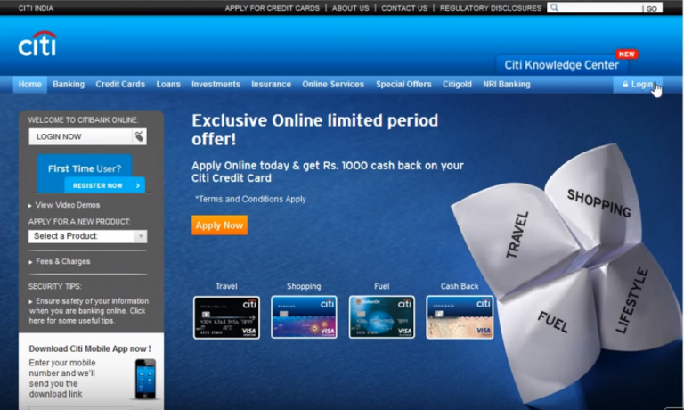 Citibank Netbanking: Login, Registration, Password Reset | Paisabazaar