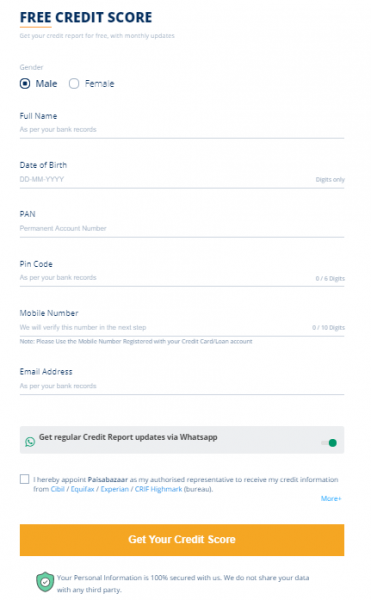 Experian Credit Score: Check Free Experian CIBIL Score & Get Credit Report