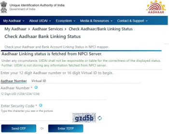 How to Check Aadhaar Bank Link Status Online - Paisabazaar.com