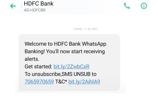 HDFC WhatsApp: Account Balance, Bills, Mini statement - Paisabazaar ...