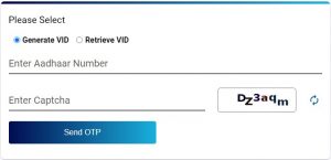 Aadhaar Virtual ID - How to Generate or Regenerate Aadhar VID Online