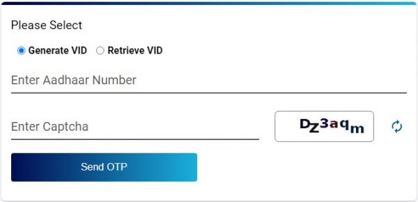 Aadhaar Virtual ID - How to Generate or Regenerate Aadhar VID Online