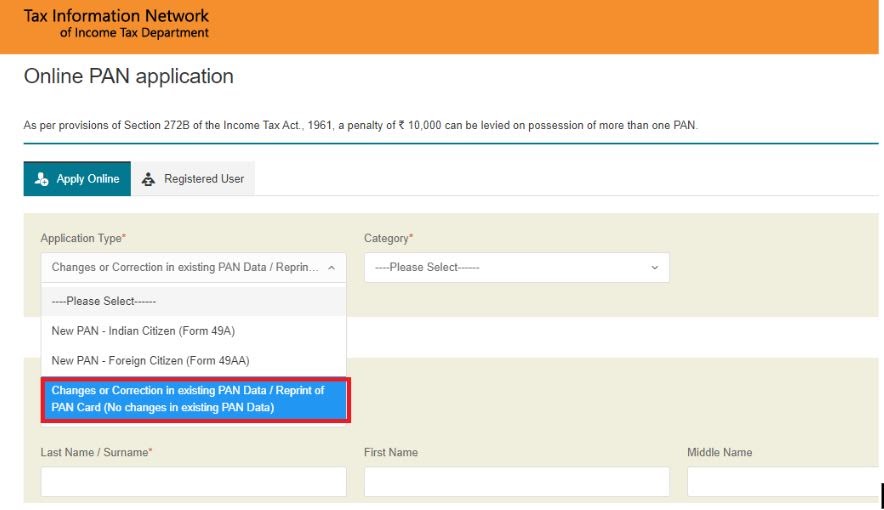 Duplicate Reprint Pan Card How To Apply Duplicate Pan Card Online Offline
