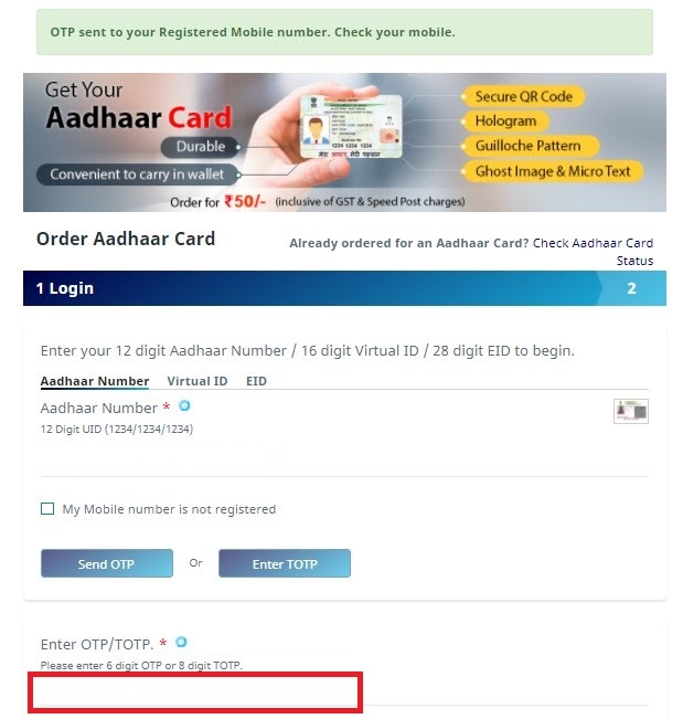 Pvc Aadhar Card Know How To Order Uidai Pvc Card Online Paisabazaar