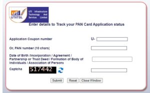 How to Check PAN Card Status through NSDL(Protean) or UTIITSL Online