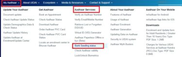 How to Check about Aadhaar Bank Link Status Online