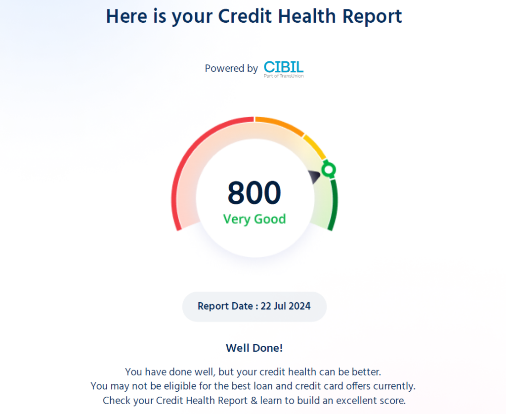Credit Health Report by Paisabazaar to Improve/Repair your Credit Score
