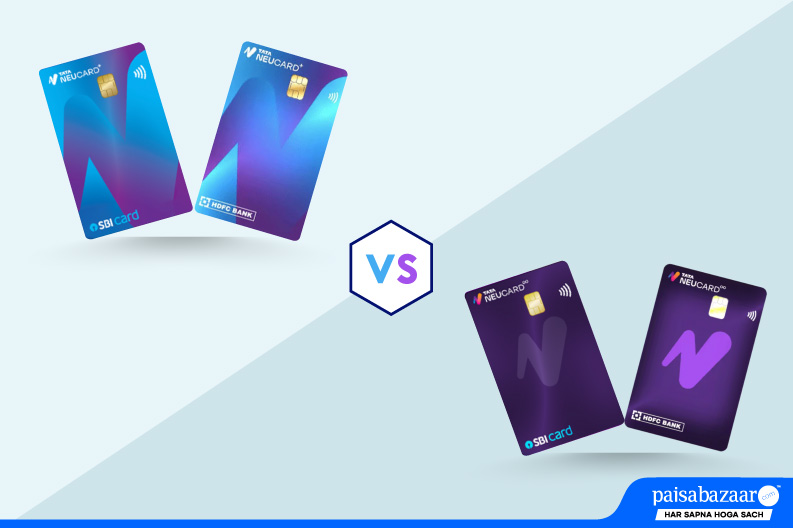 Compare Tata Neu HDFC vs Tata Neu SBI Credit Cards: Which is Better ...