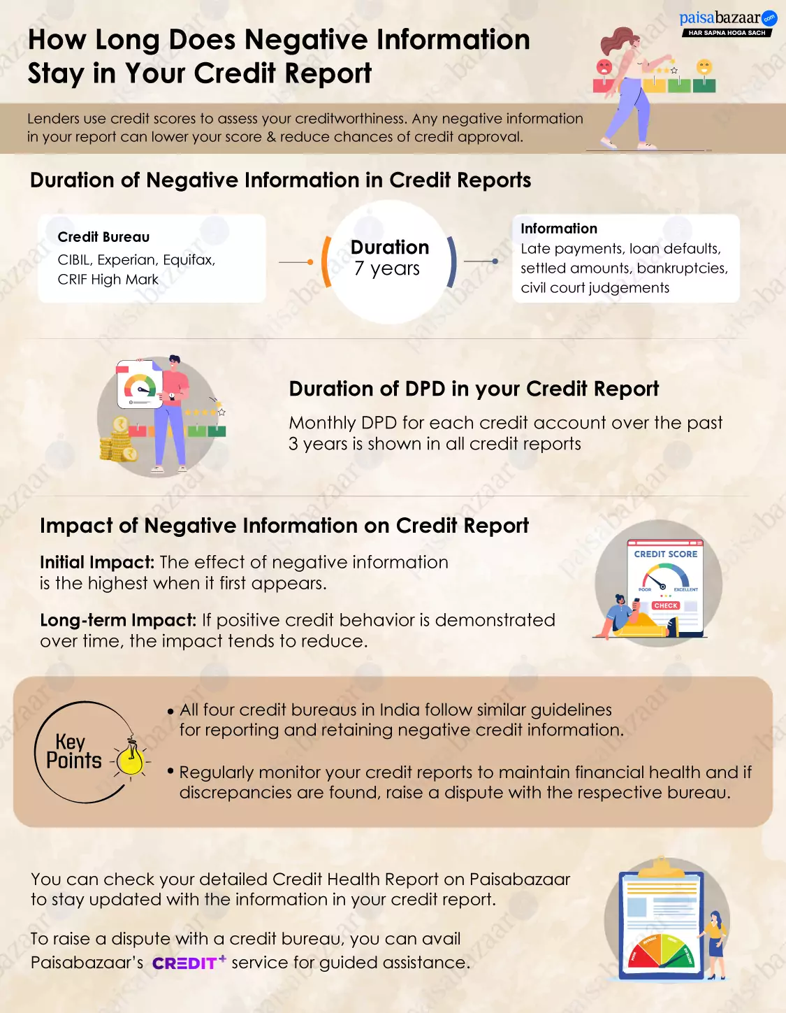 How Long Does Negative Information Stay in Your Credit Report